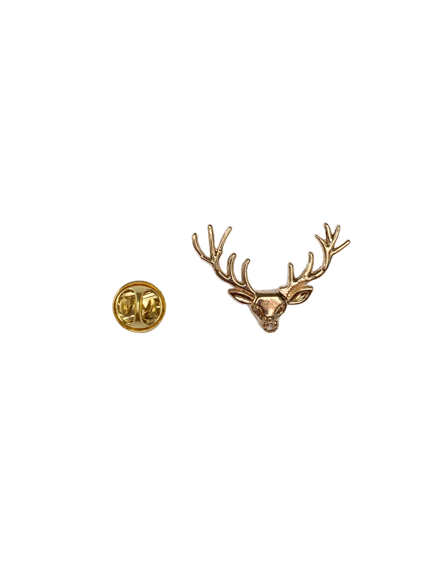 Gold Stag Pin – Lewis Turrell's House of Scotland Ltd
